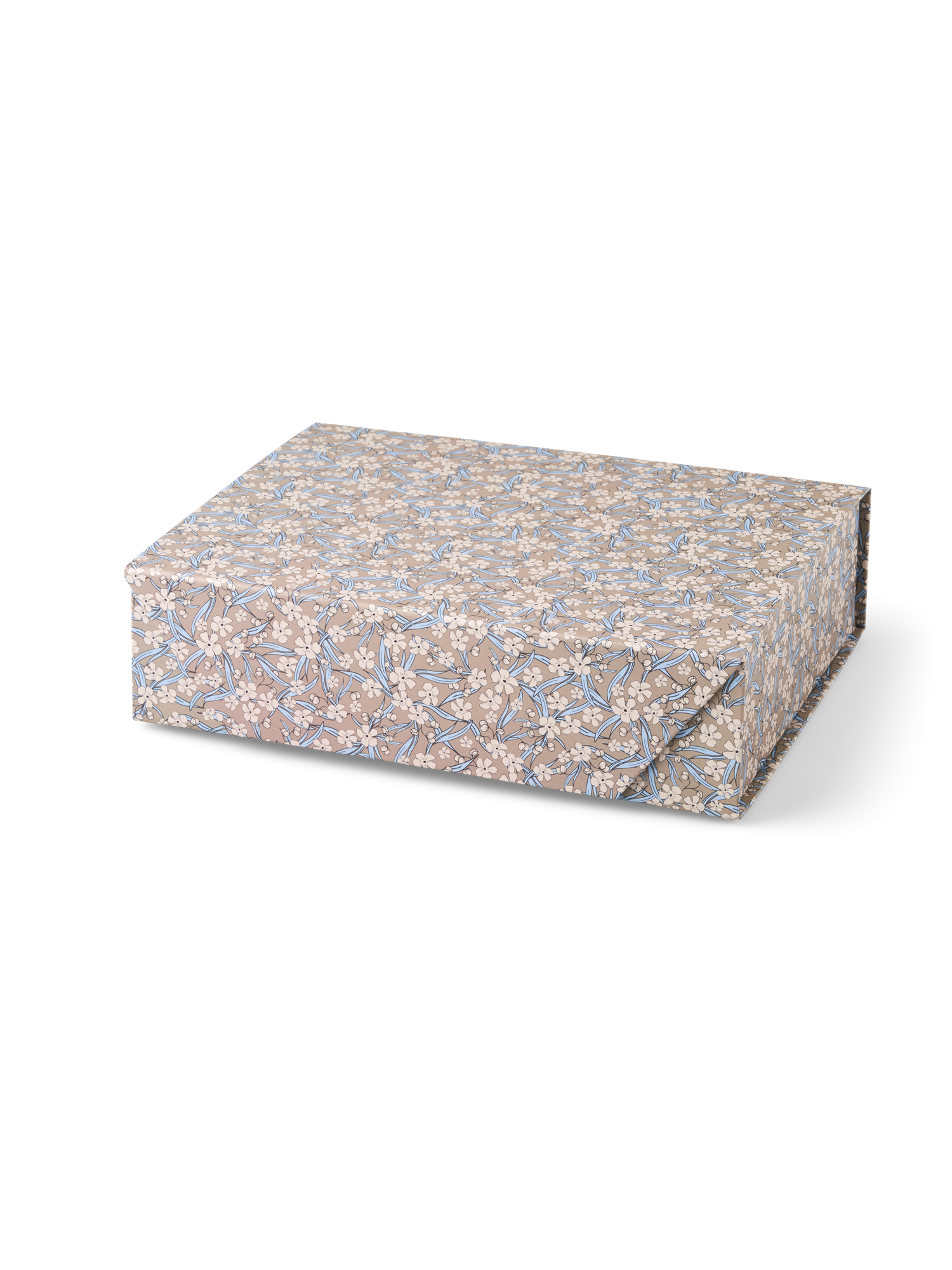 Faltbare Box | Pappe. 27 x 22 x 7 cm. | Warm Grey