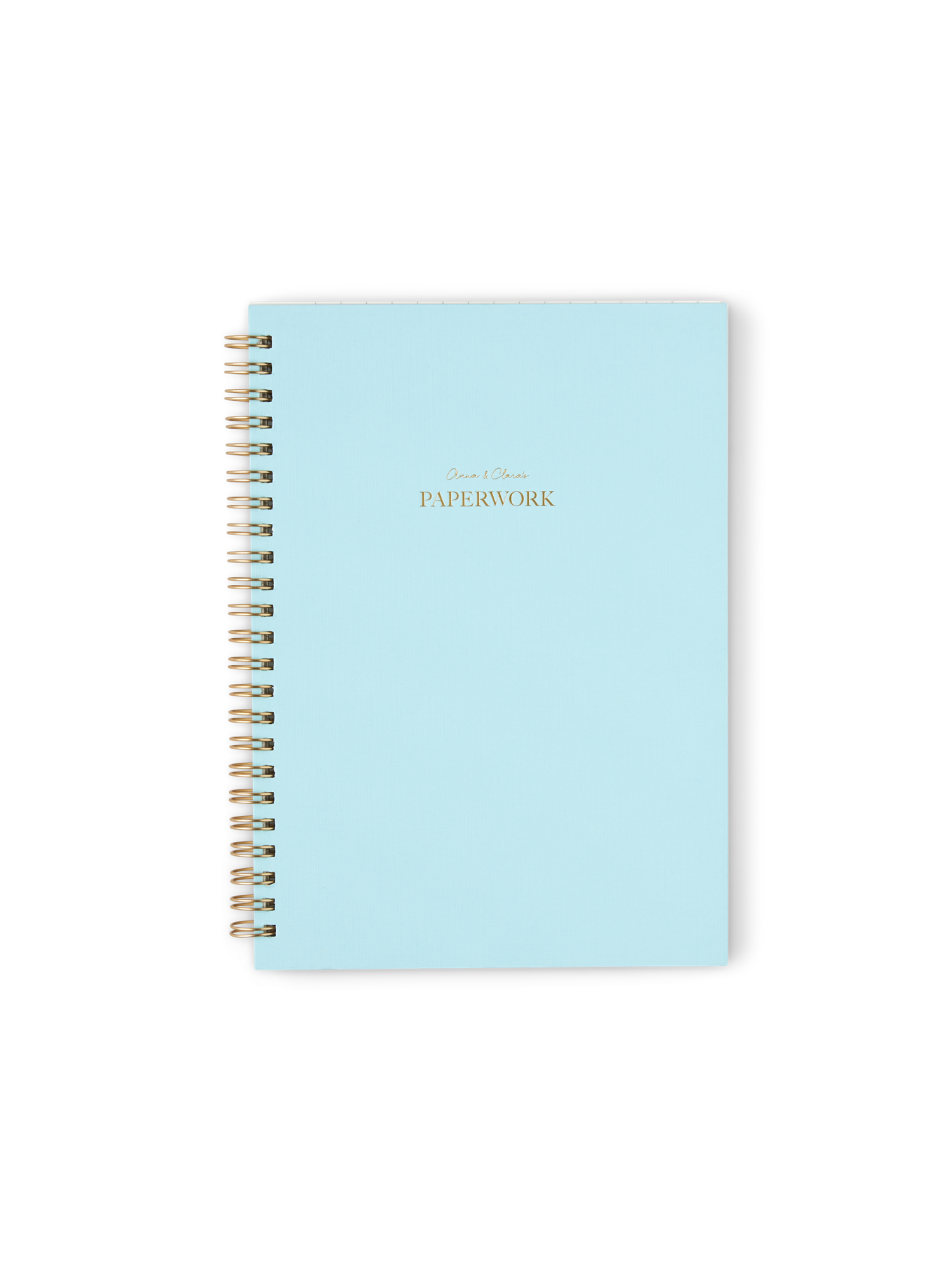 Notesbog A5 | Papir. Hardcover. A5. 80 sider. | Ice Blue, Gold