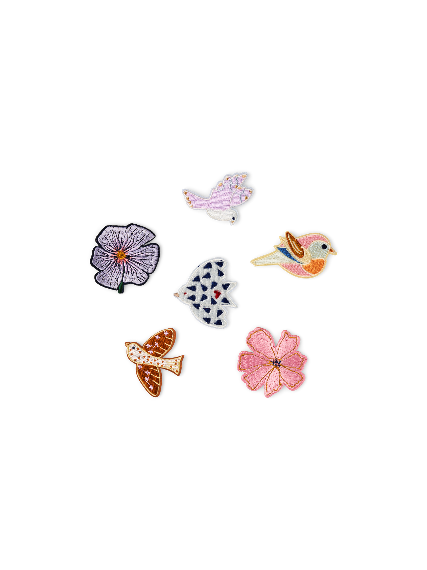 Iron-on patches set | Instructions enclosed. | Coral