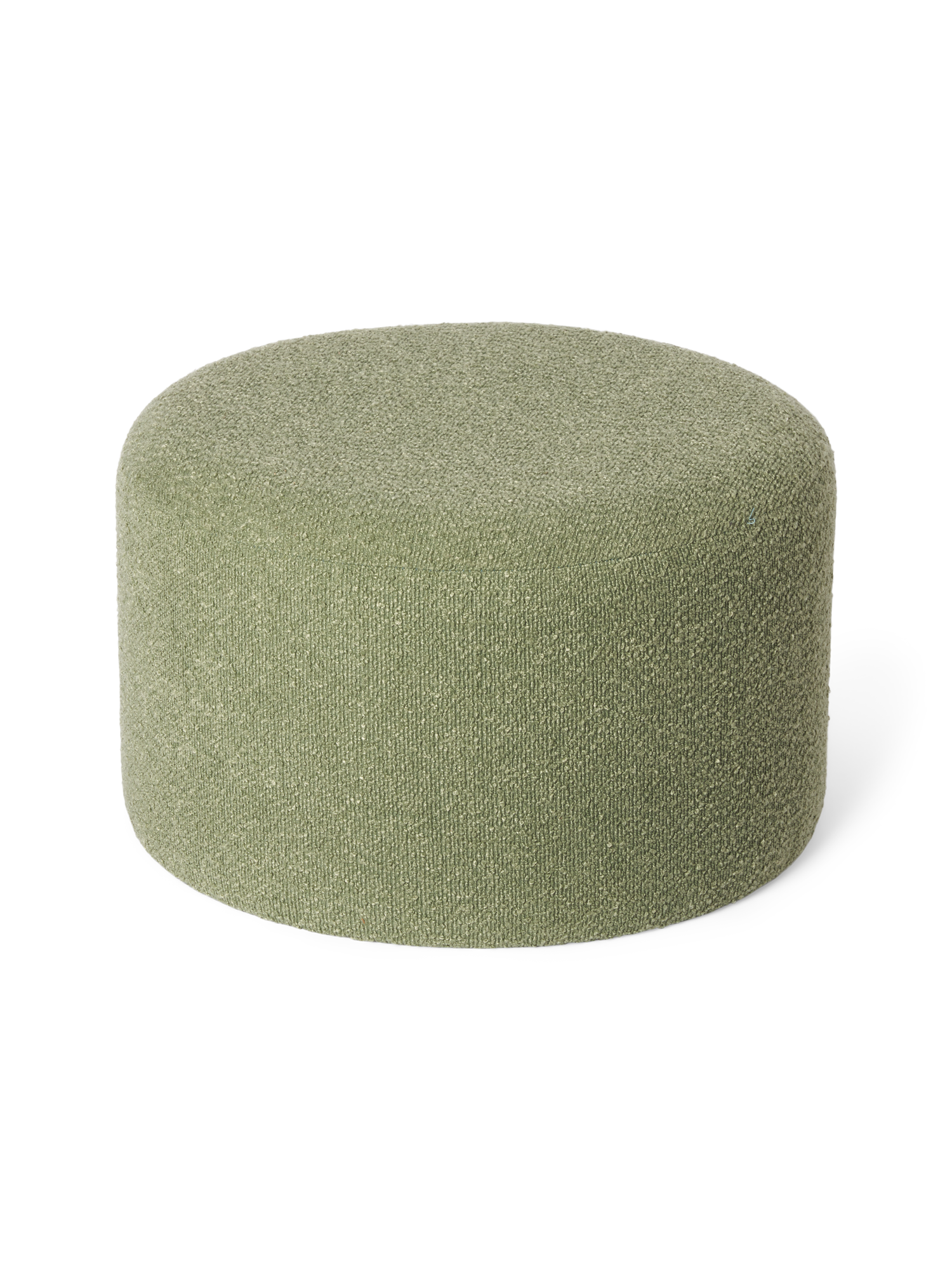 Poef | MDF/polyester/polyurethaan. Ø50 x 30 cm. | Olive Green