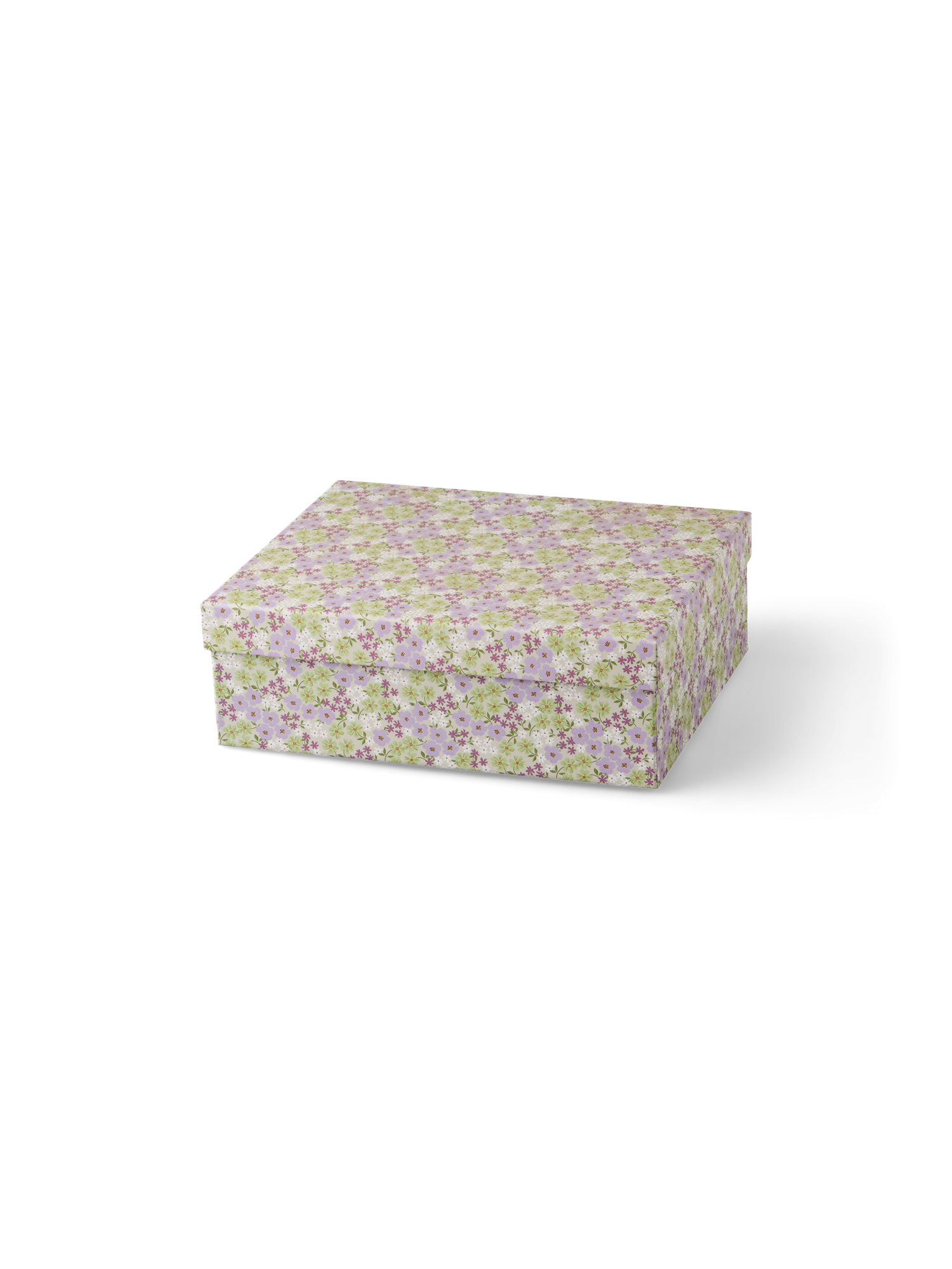 Eske med skillevegger | Papir. 25 x 20 x 8,5 cm. | Off White