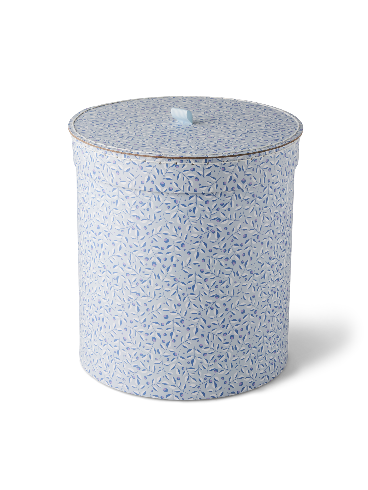 Rund boks | Papp. Ø24 x 26 cm. | Ice Blue