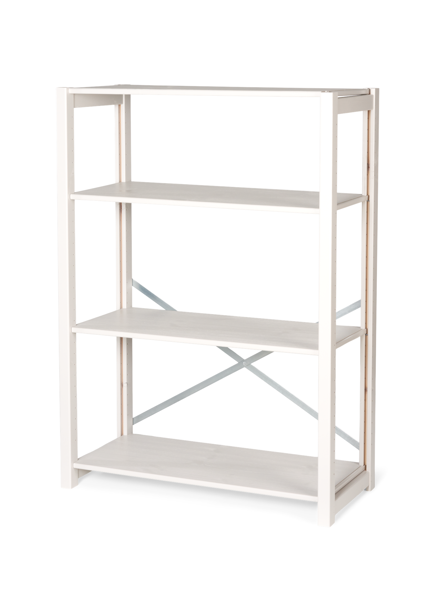 Reol | Fyrretræ. 82,8 x 38,6 x 116 cm. | Off White | abc classic