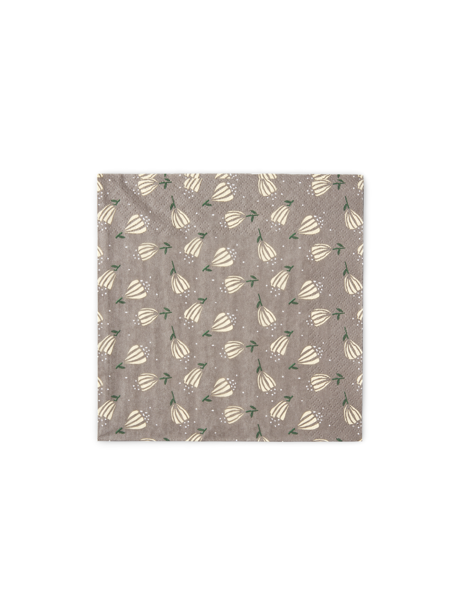 Serviettes 33 x 33 cm | Papier. 33 x 33 cm. | Warm Grey, Off White