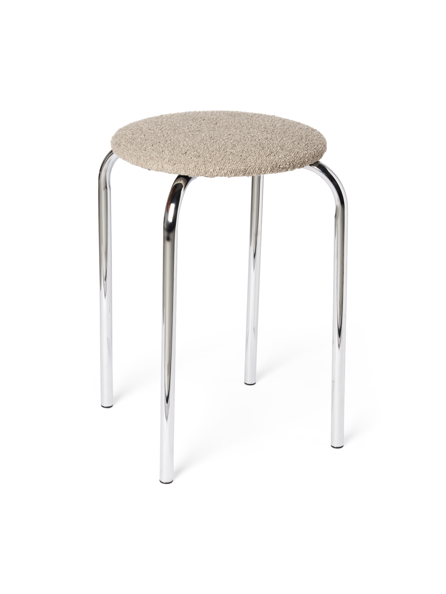 Pall med bouclétyg | Ø 30 x 45 cm. | Warm Grey