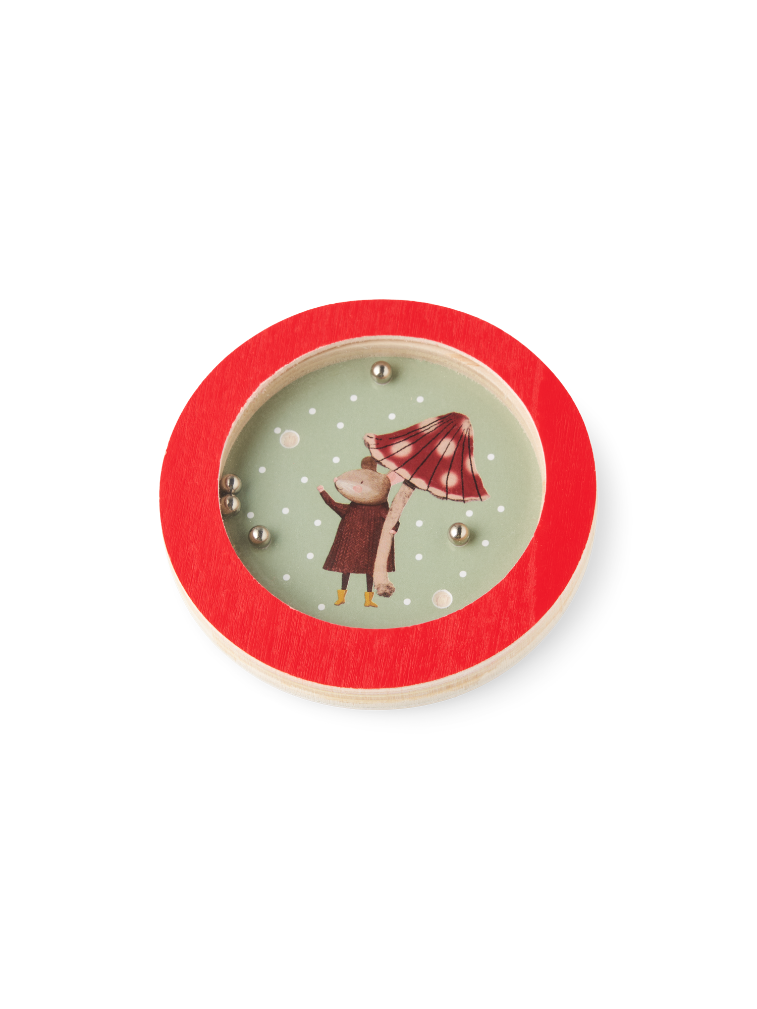 Balance game | MDF. Ø7.5 cm. | Dusty Green