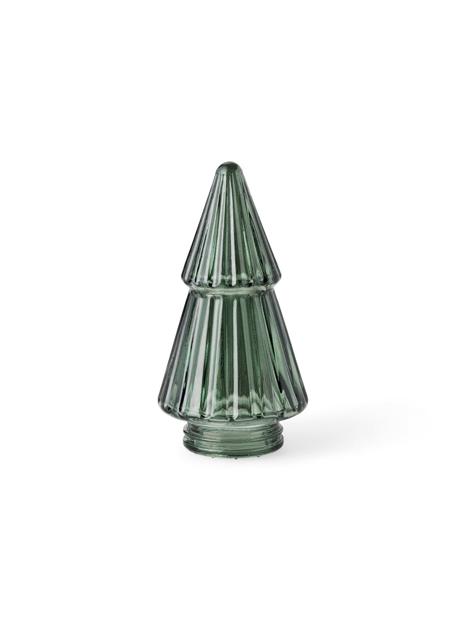 Decoratieve boom | Glas. 11 cm. | Dark Green