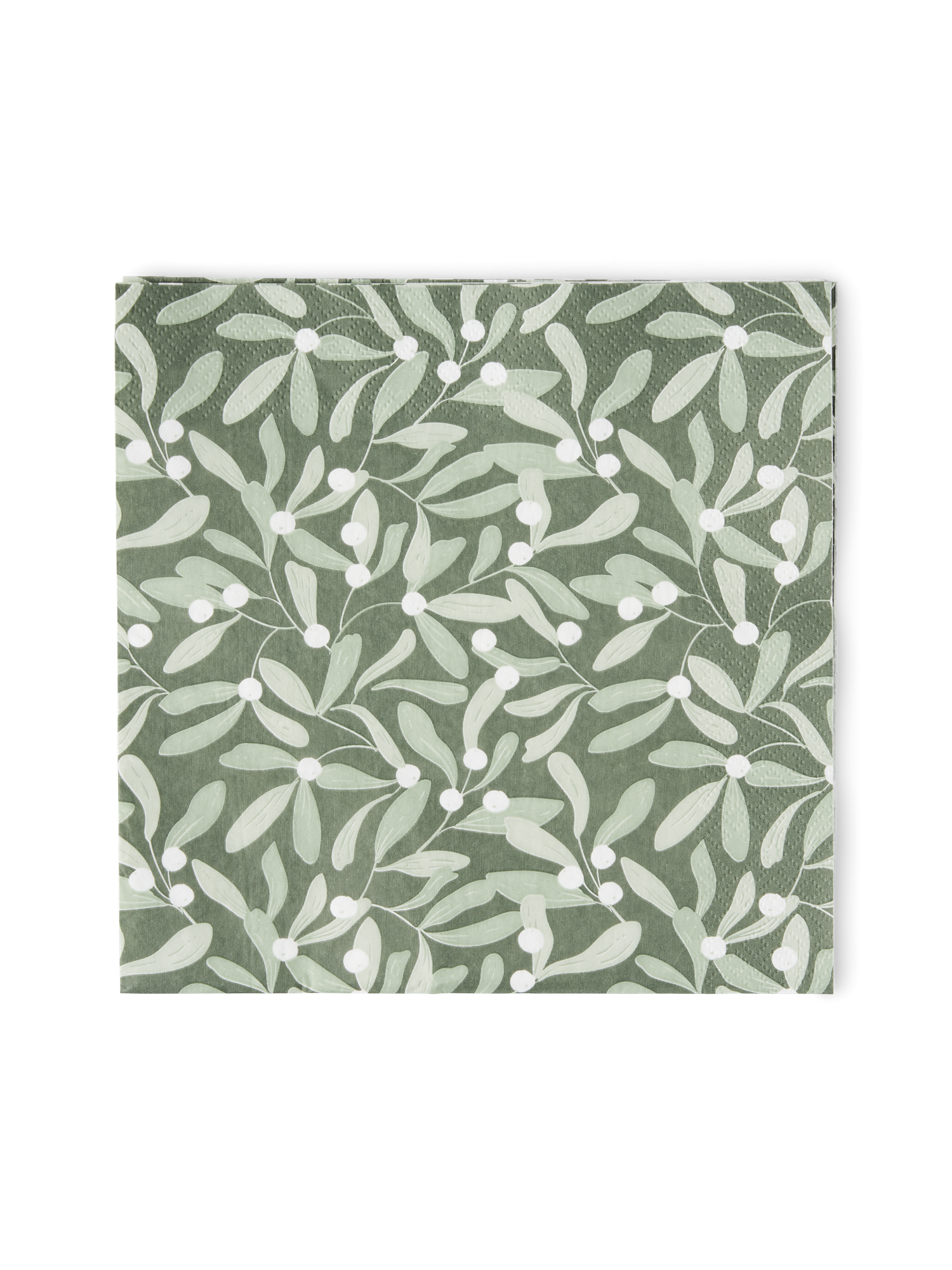 Serviettes 40 x 40 | Papier. 40 x 40 cm. 20 pcs. | Moss Green, White