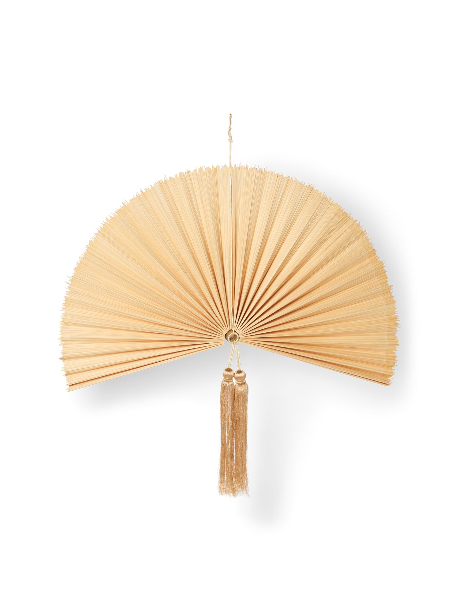 Decorative fan | Bamboo. 80 x 3.5 x 40 cm. | Nature