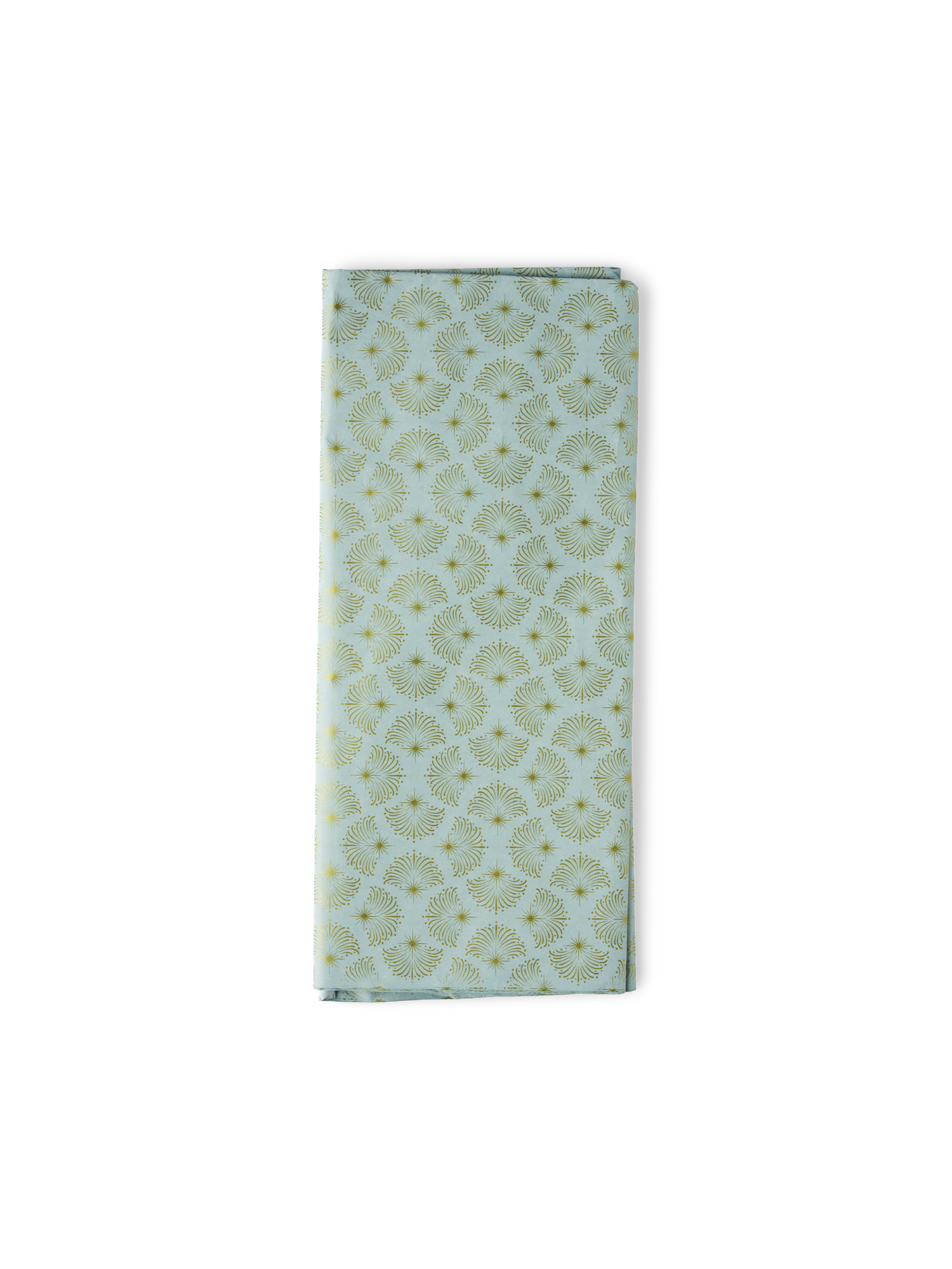 Silkepapir 4-pak | Papir. 4 ark. | Dusty Green, Gold
