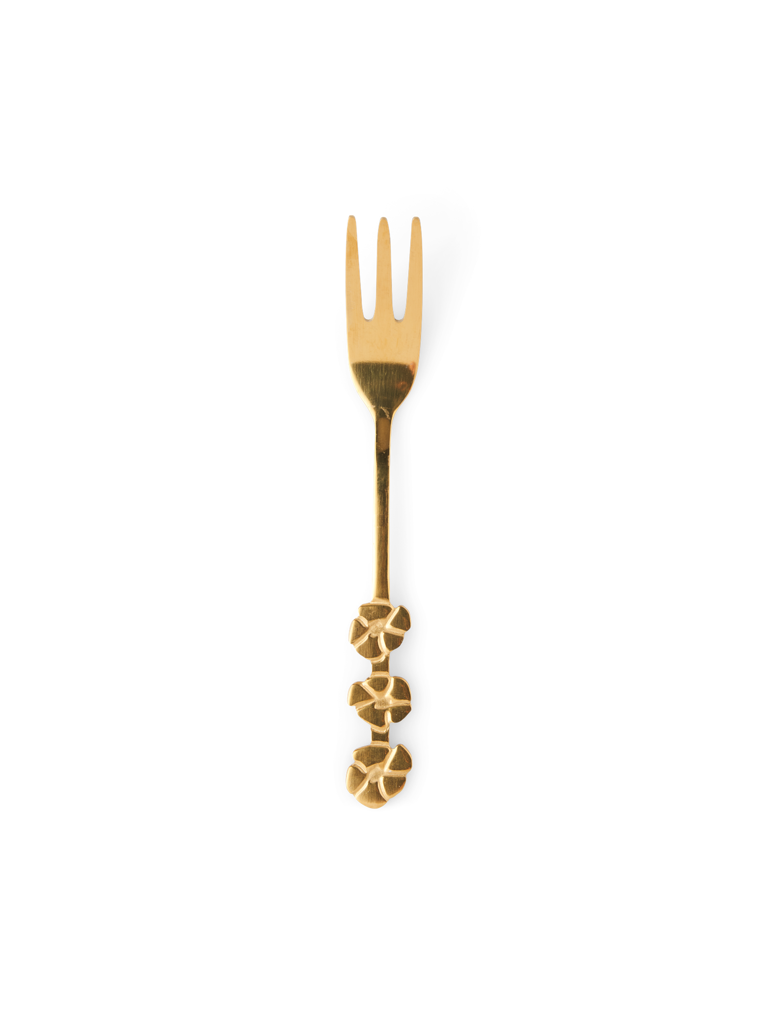 Gaffel | Rustfritt stål. 12,8 cm. | Brass