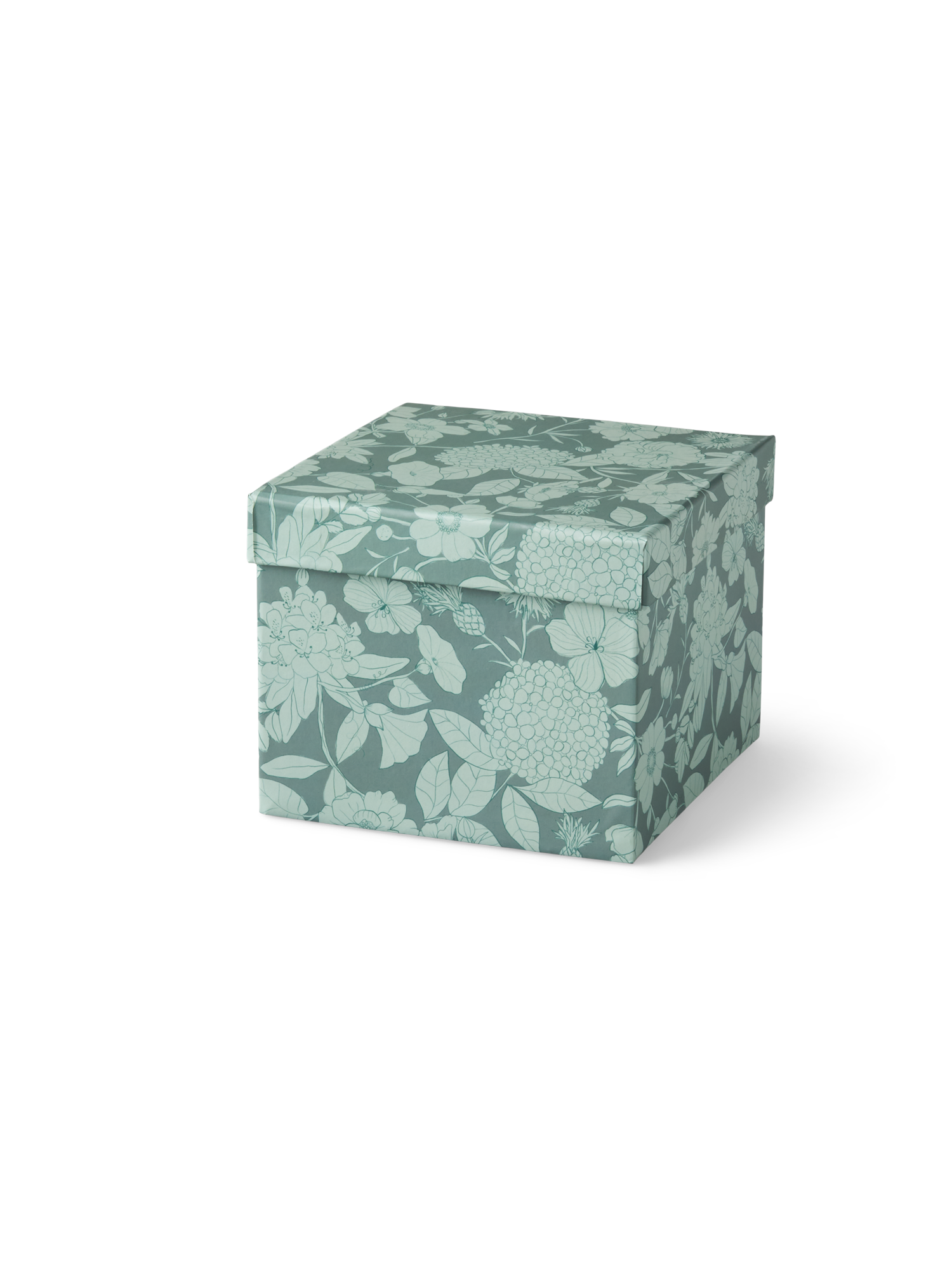 Box | Papier. 15 x 15 x 12 cm. | Moss Green