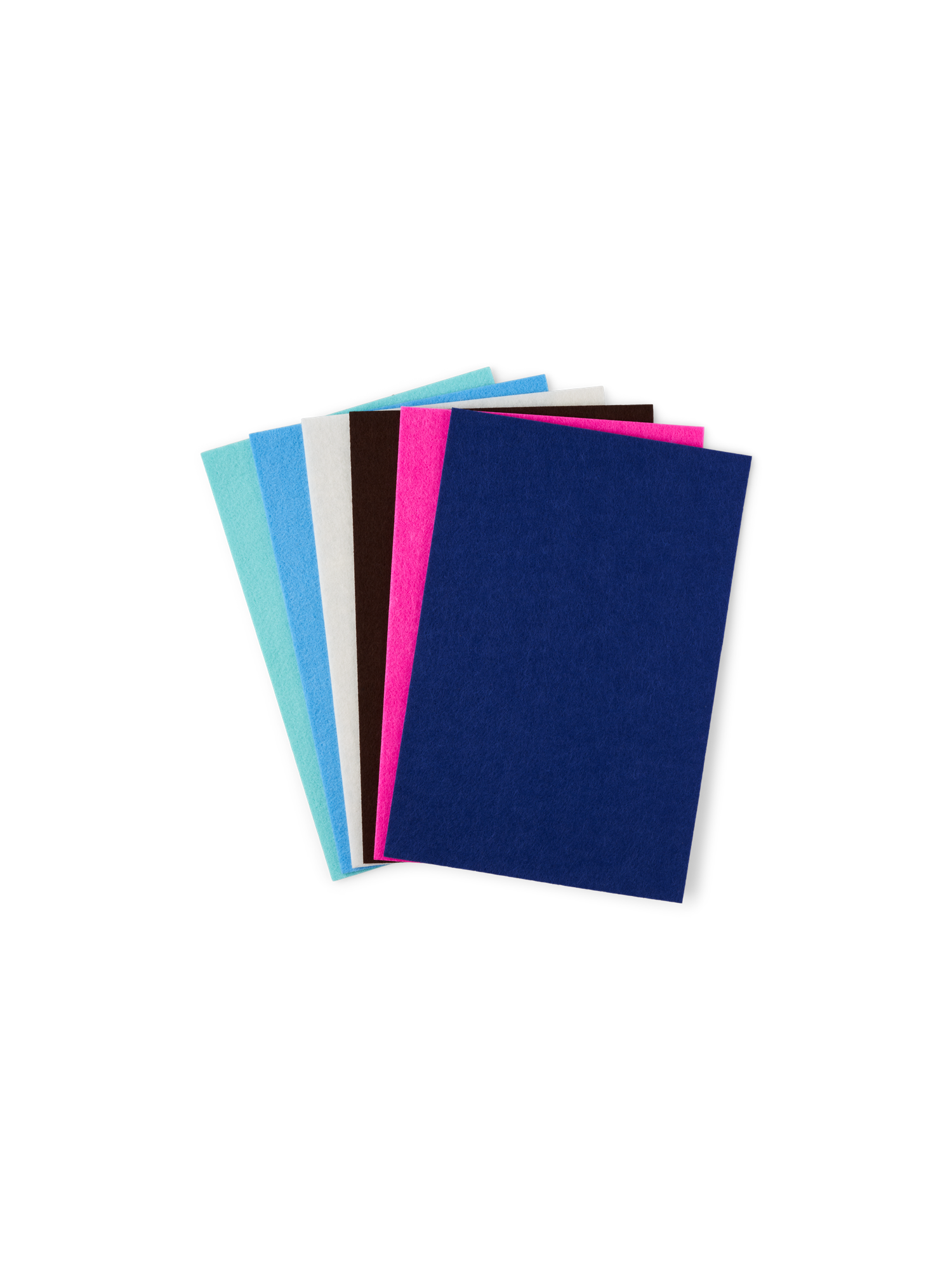 Felt sheets | 20 x 30 x 0.2 cm. 6 sheets. | Multi