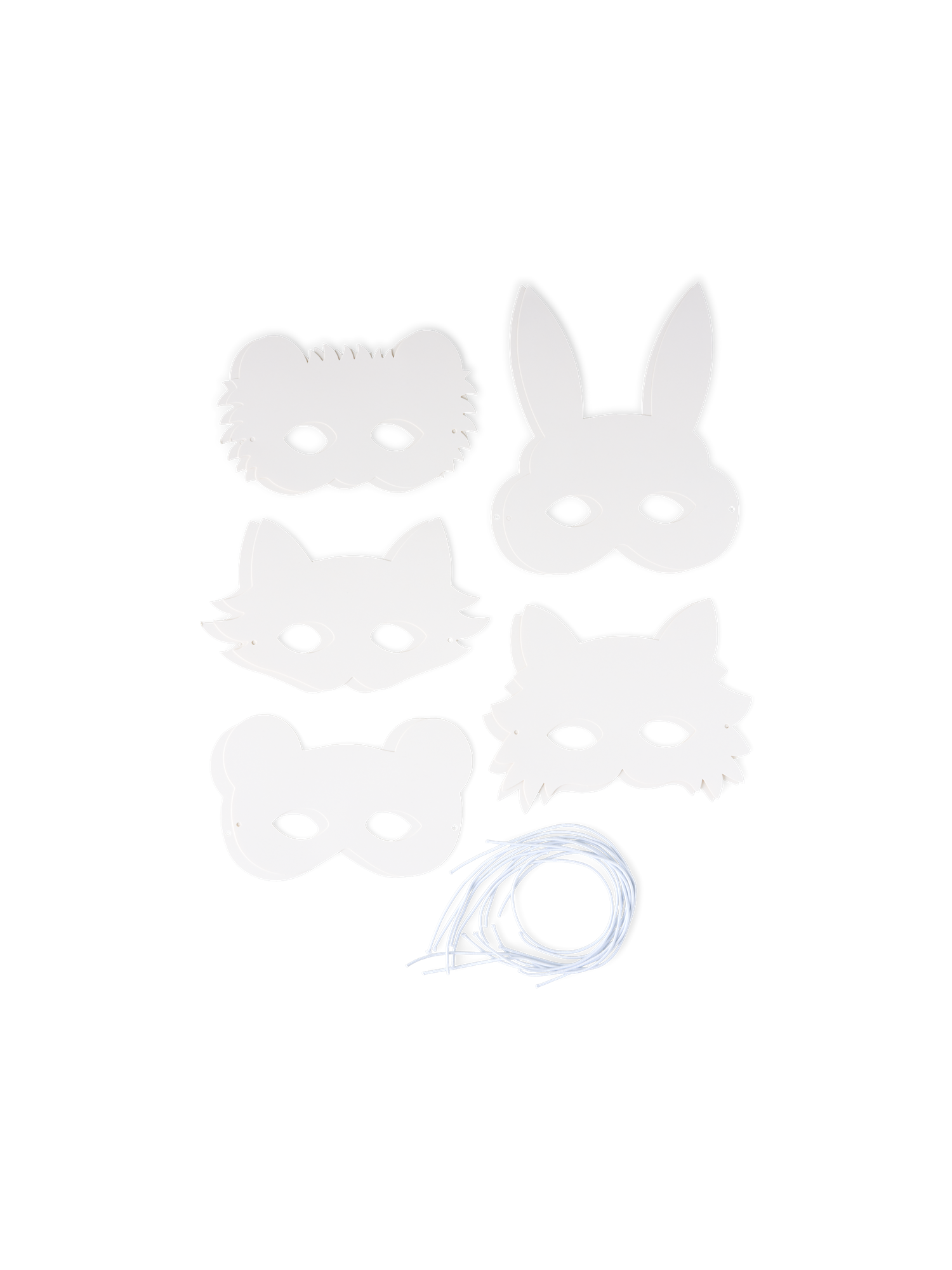 DIY-masker | Pap. 10 stk. | White