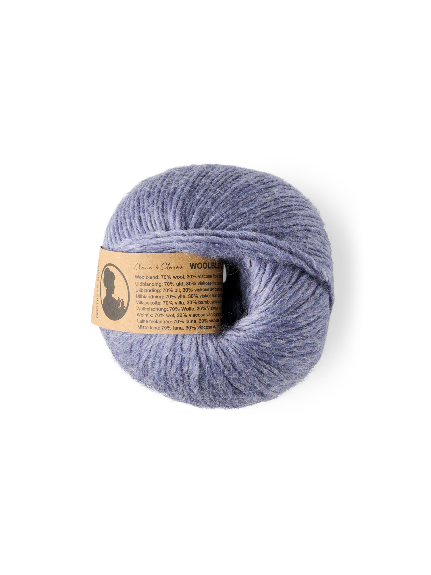 Woll-Bambus-Garn | Wolle/Viskose. 50 g = 125 m. | Misty Purple