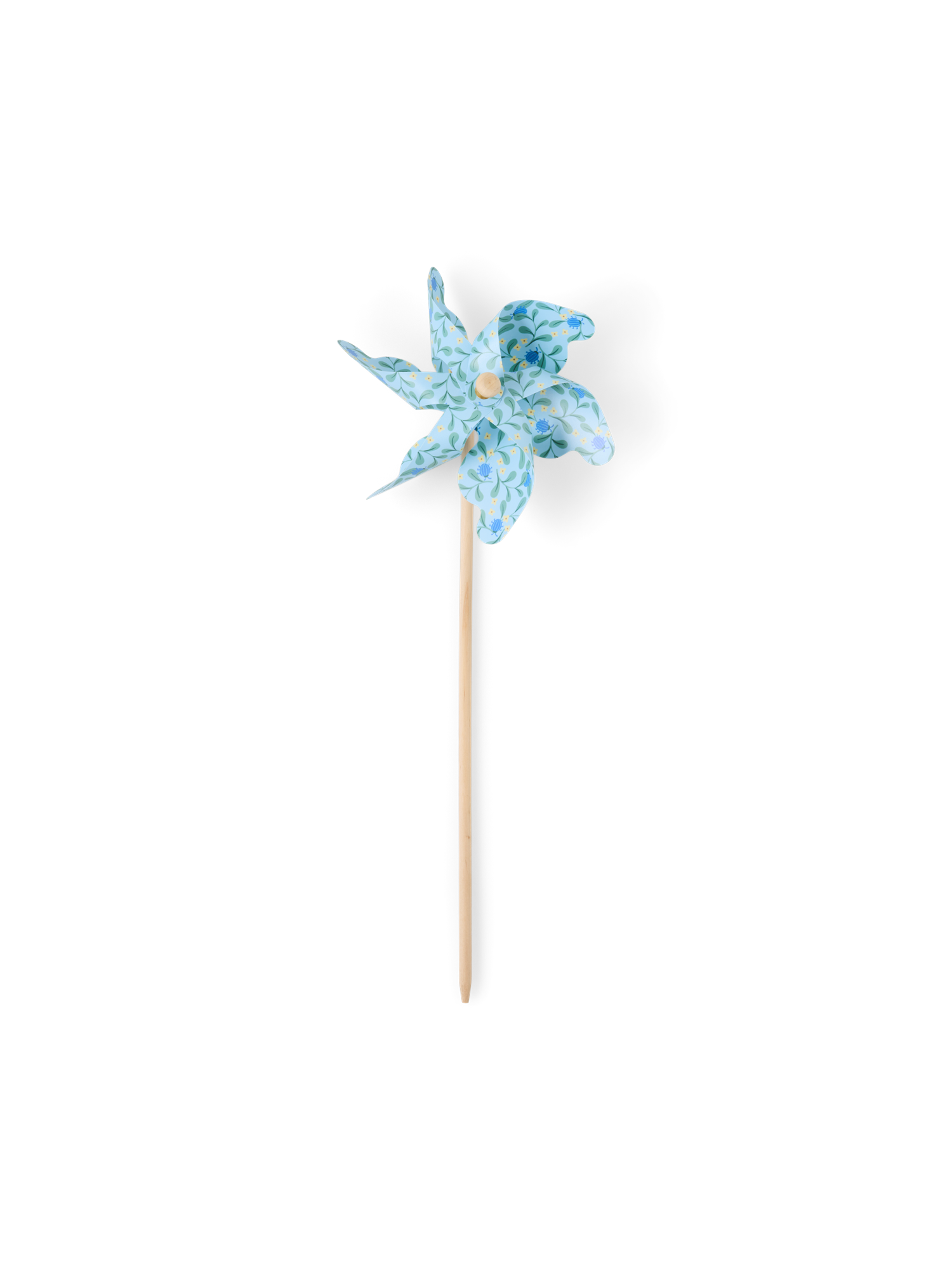 Large pinwheel | Birch wood/polypropylene. | Misty Blue