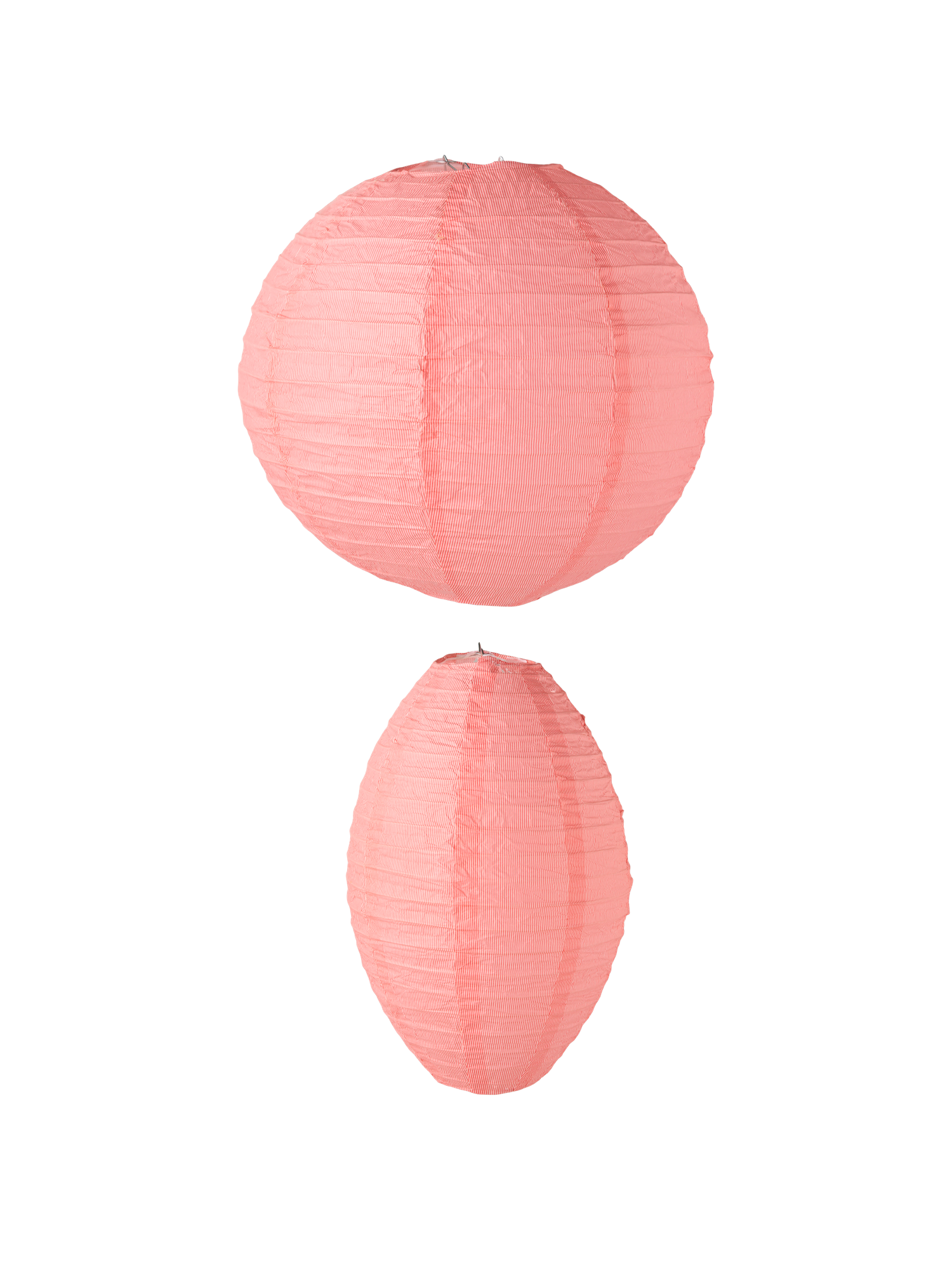 Rice paper lanterns | Paper. Ø20 cm. 2 pcs. | Brick Red