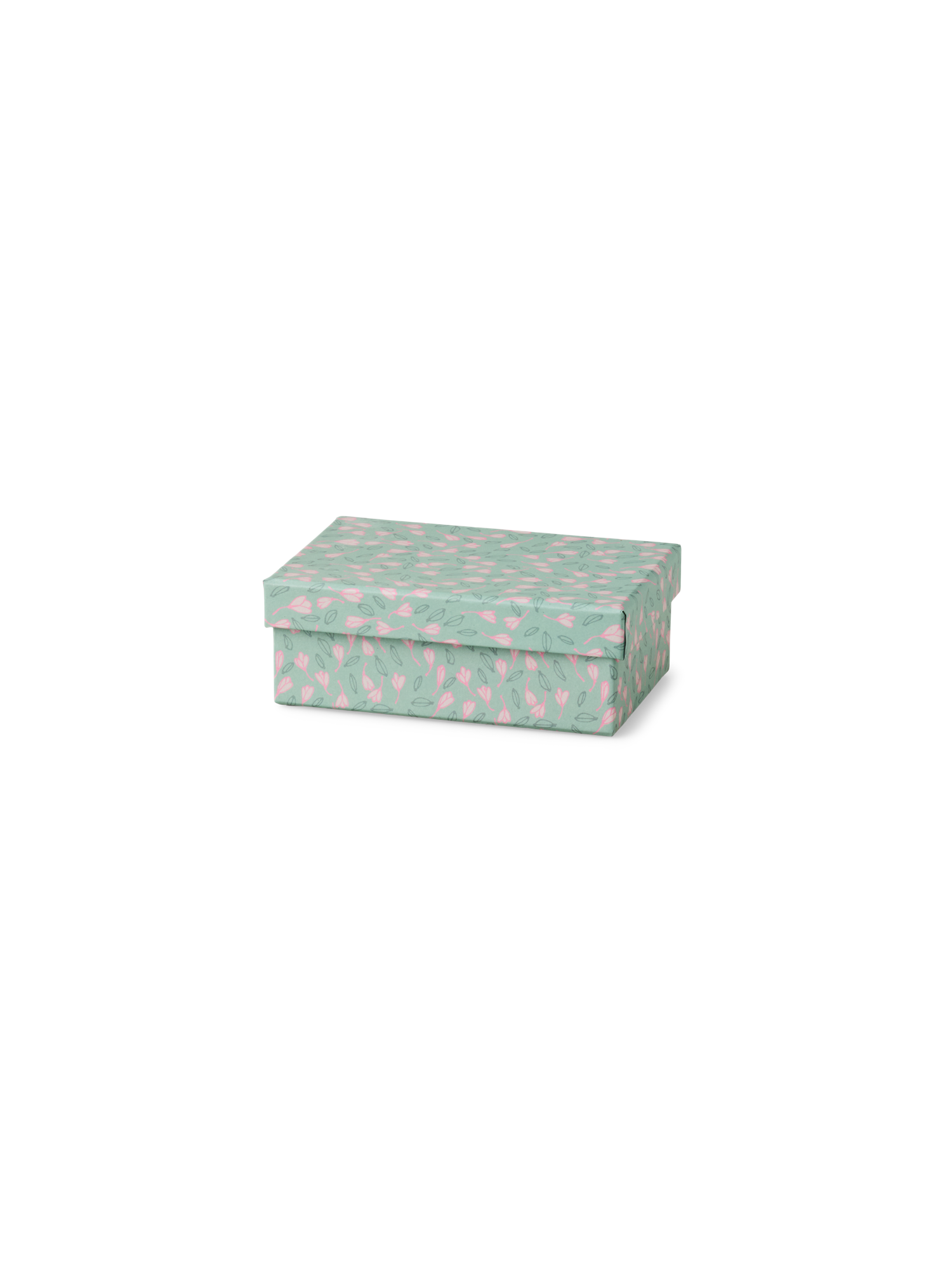 Box | Paper. 15.5 x 9.5 x 5.5 cm. | Dusty Green