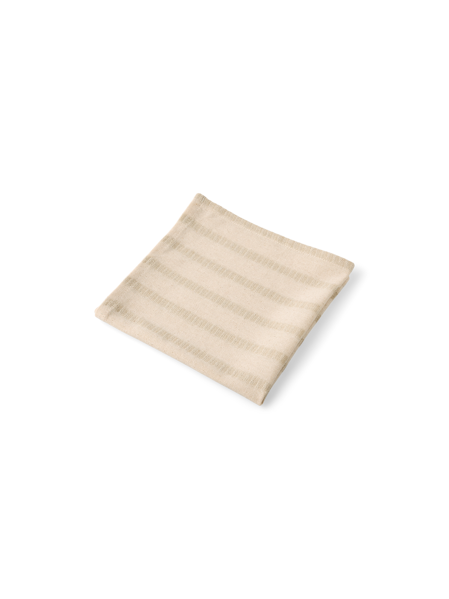Serviette de table en tissu 40 x 40 | Coton. | Off White, Light Brown