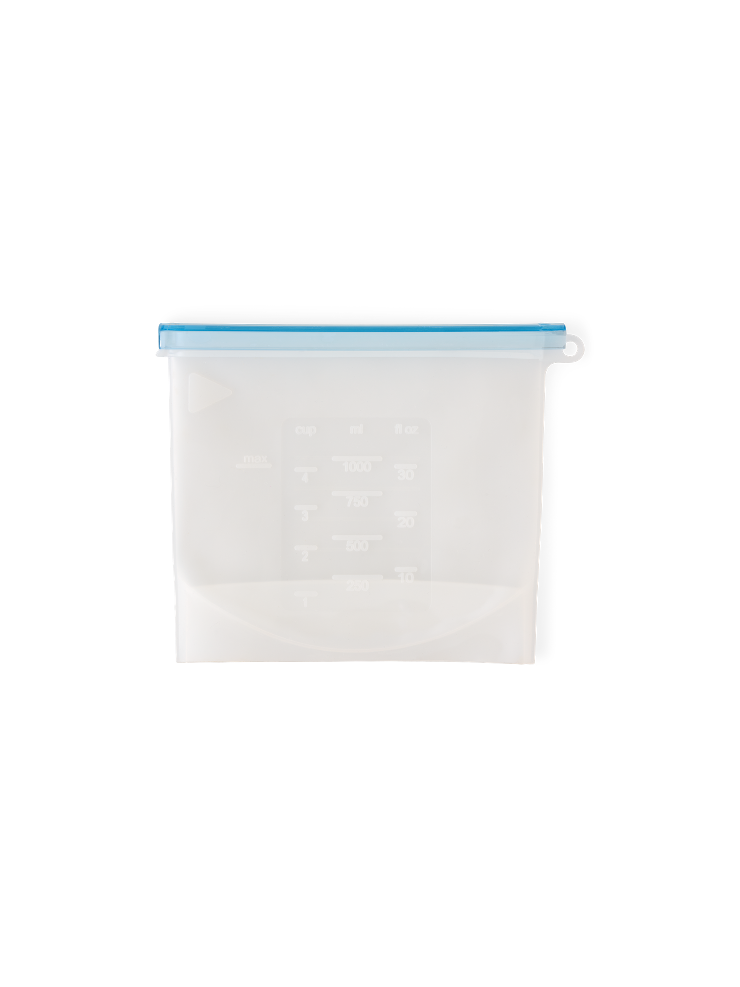 Återanvändbar fryspåse | Silikon. 21,5 x 17,5 cm. | Misty Blue