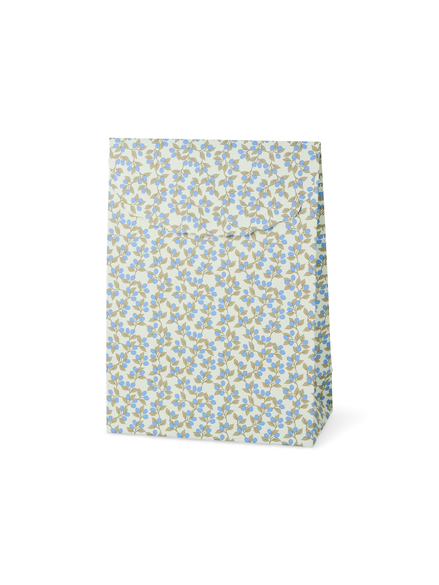 Kuvert-Geschenktüte | Papier. 19 x 9 x 26,5 cm. 230 g/m². | Milky Green