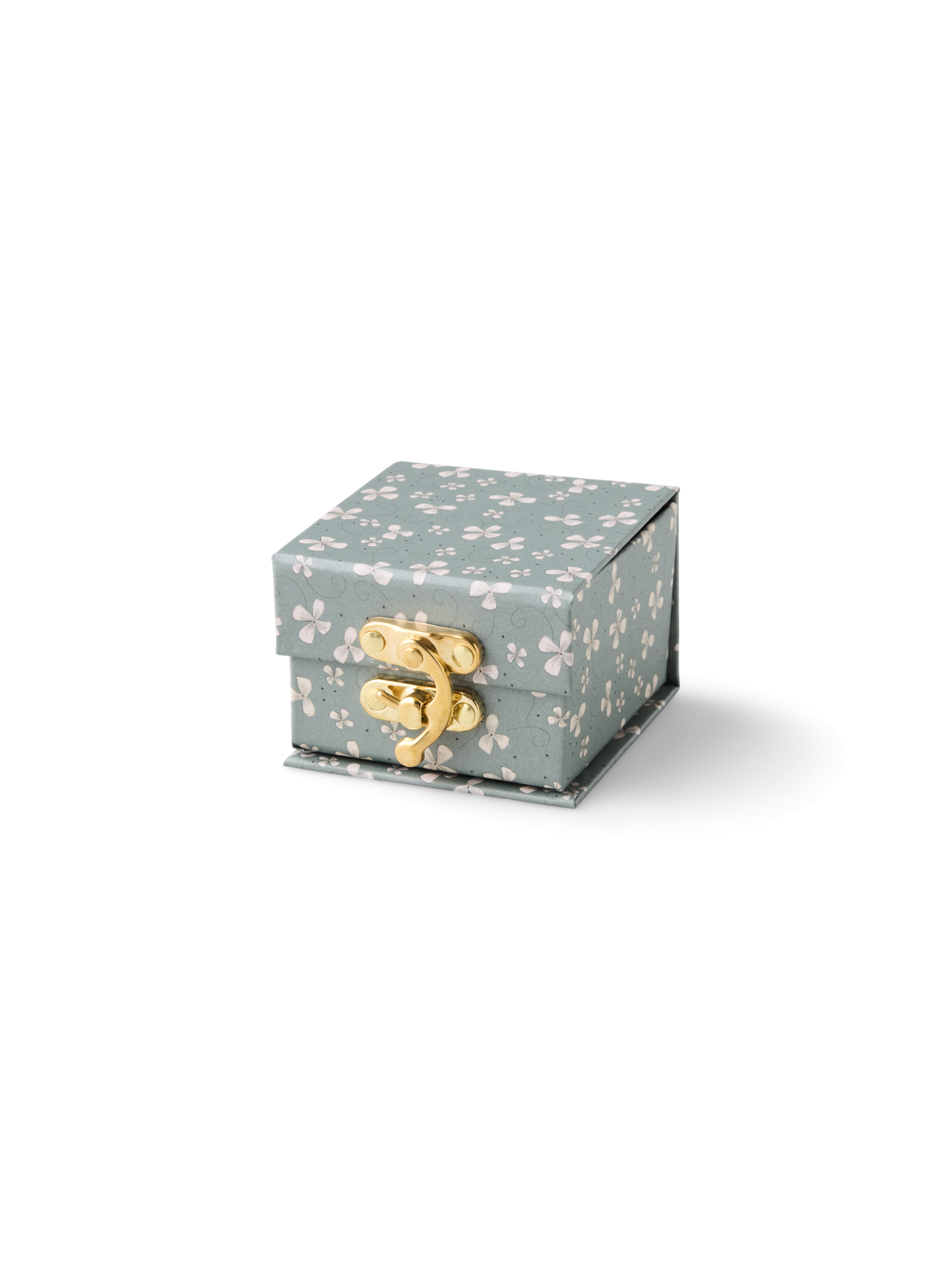 Storage box with clasp | 7 x 7.5 x 5 cm. | Moss Green