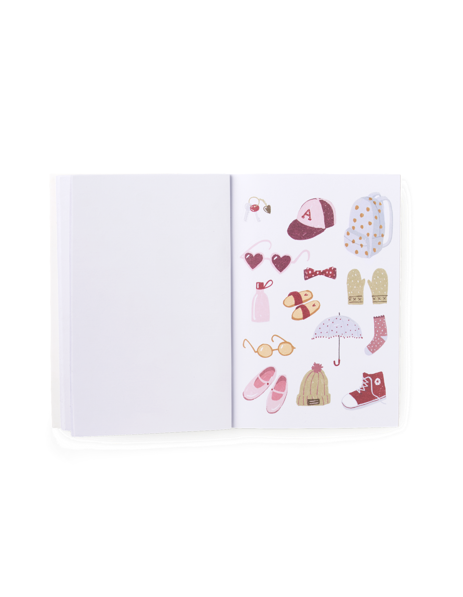 Stickerheft | Papier. | Light Olive, Brass