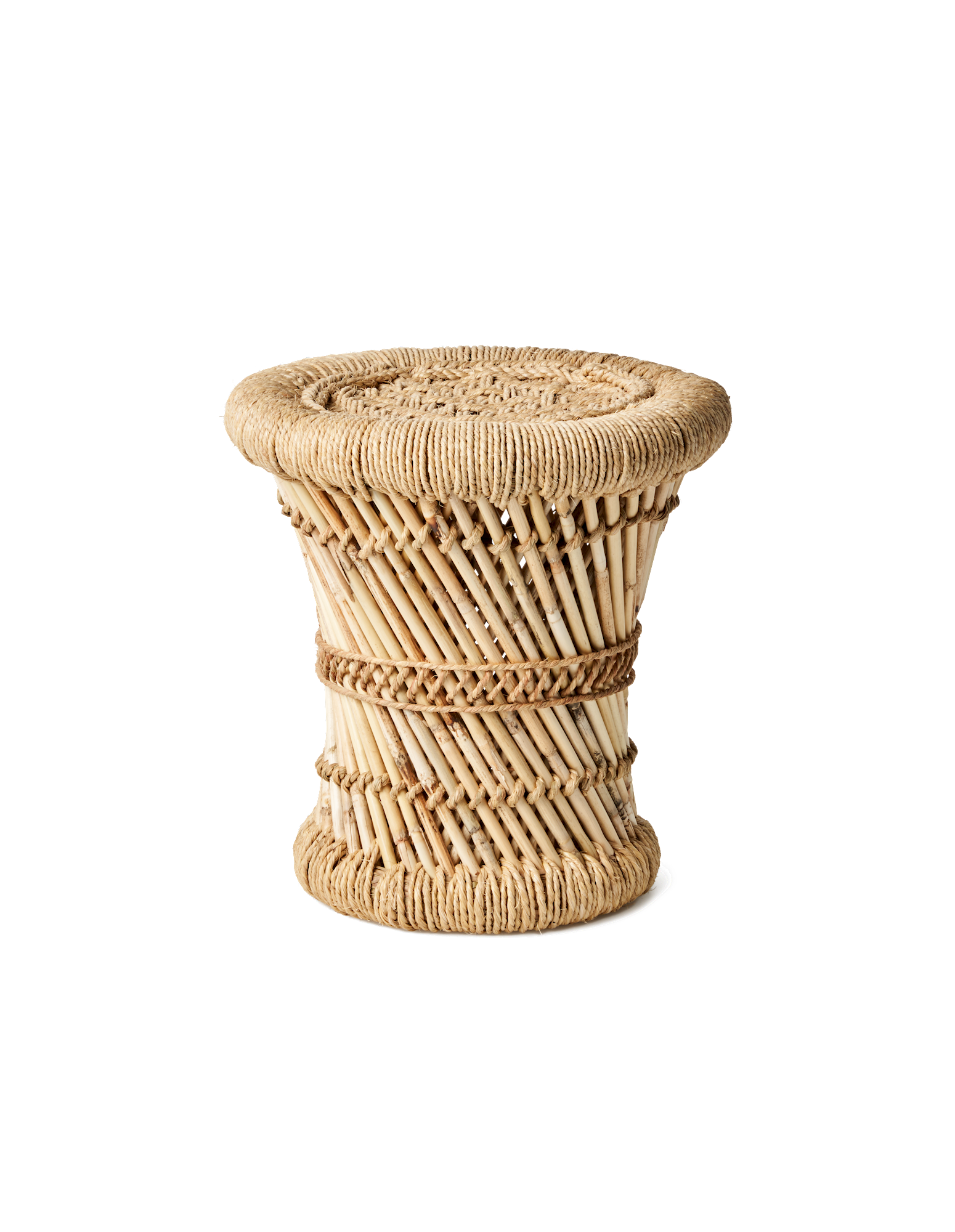Hocker | Bambus. 30 cm. | Nature