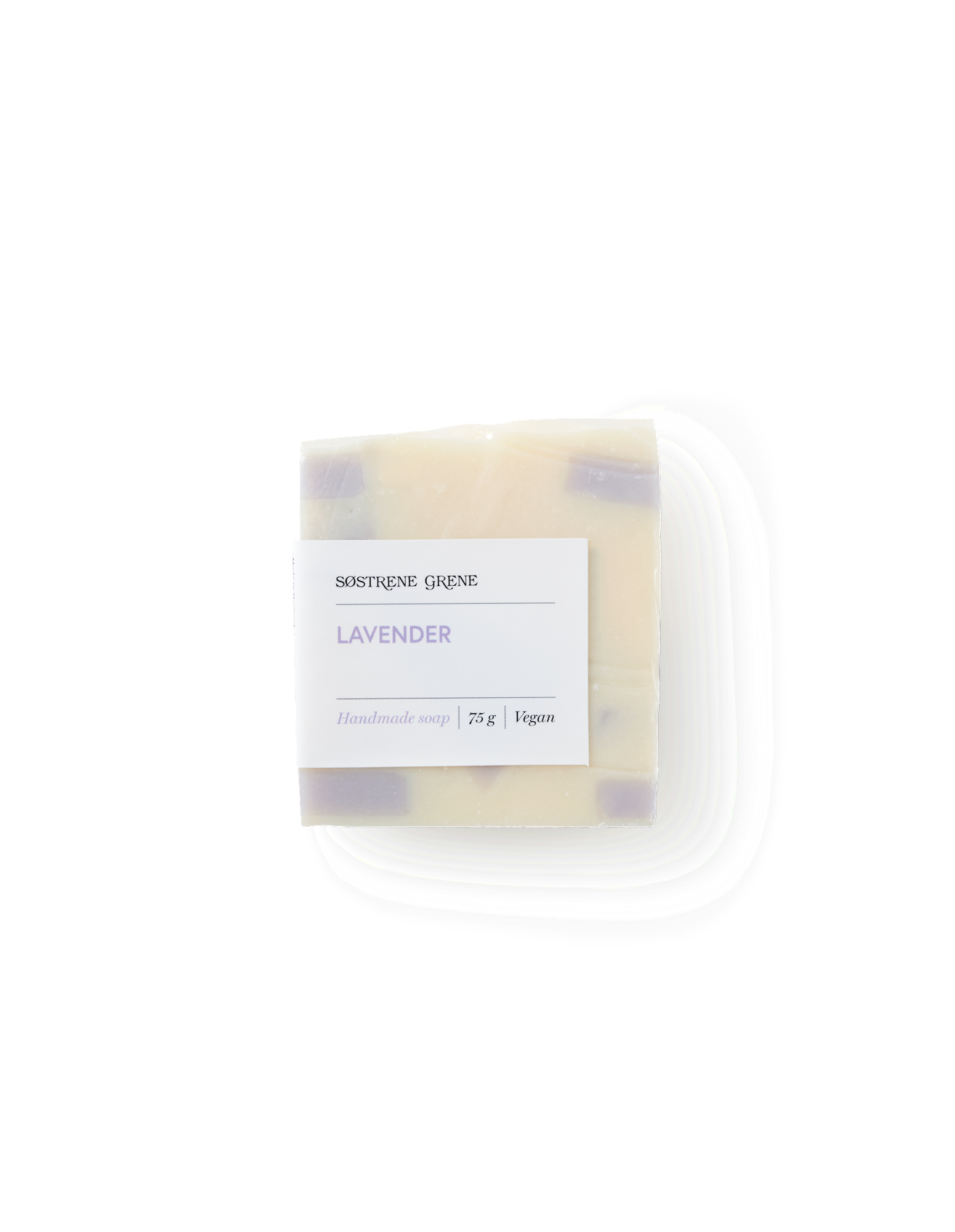 Savon Lavande | 6 x 6 x 1,75 cm. 75 g. | Off White, Lavender