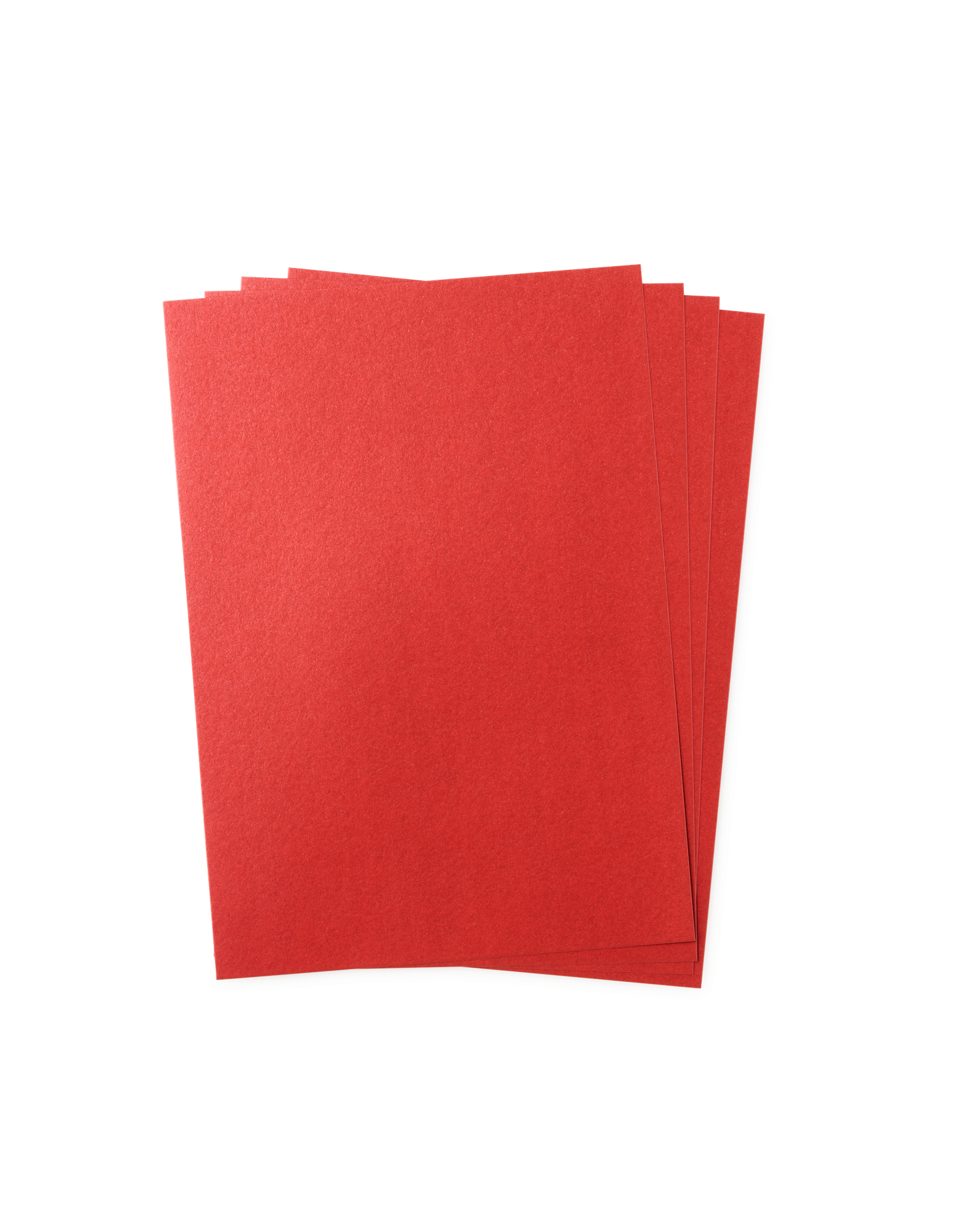 Metallic cardboard paper A4 | Cardboard. A4. 250 gsm. 4 sheets. | Red