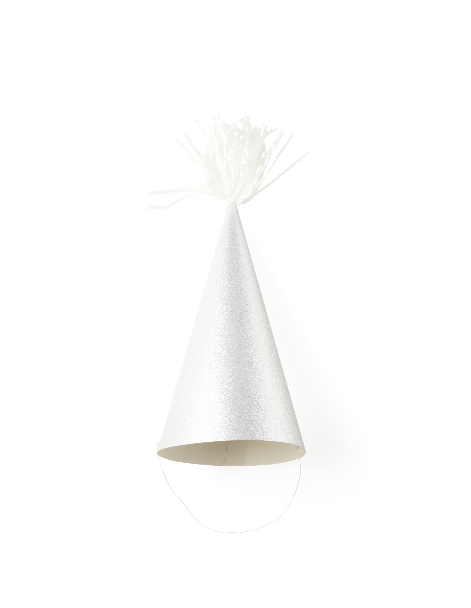 Feesthoed | Papier. 34 x 18 cm. | Silver, White