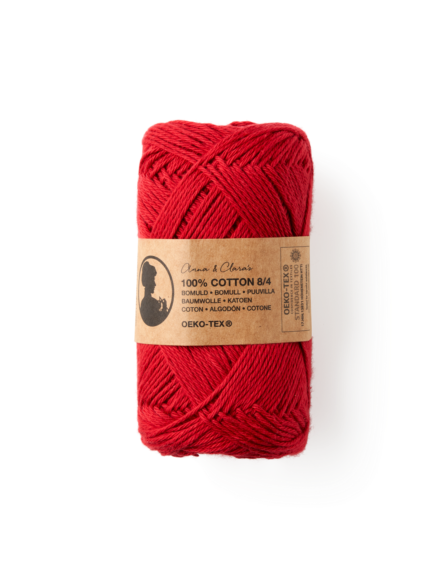 Yarn 8/4 | Cotton. 50 g = 160 m. | Red