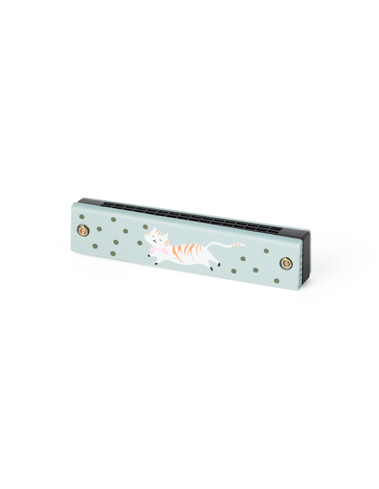 Harmonica | Bois de pin. 13 x 2,8 cm. | Sky Blue