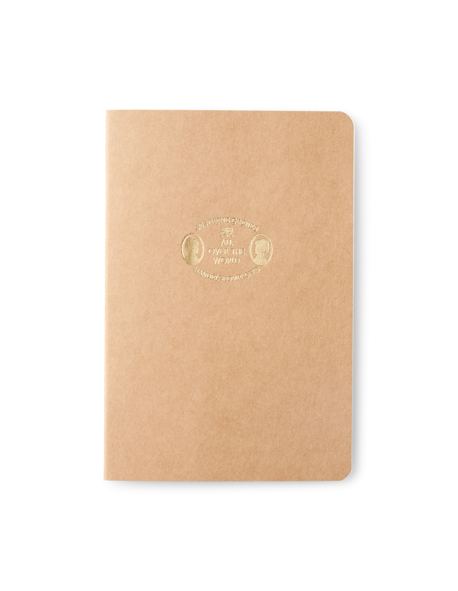 Anteckningsblock A5 | Papper. 21 x 14 cm. Häftat. | Craft, Gold