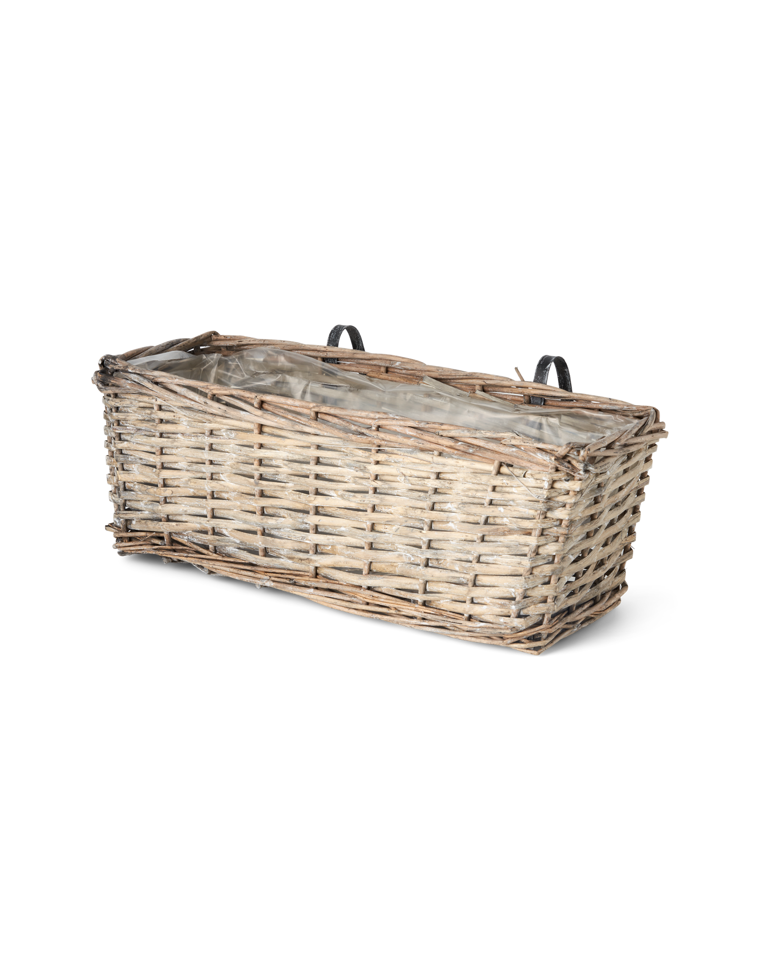 Balkongpotte | Piletre. 18 x 45 x 16 cm. | Nature