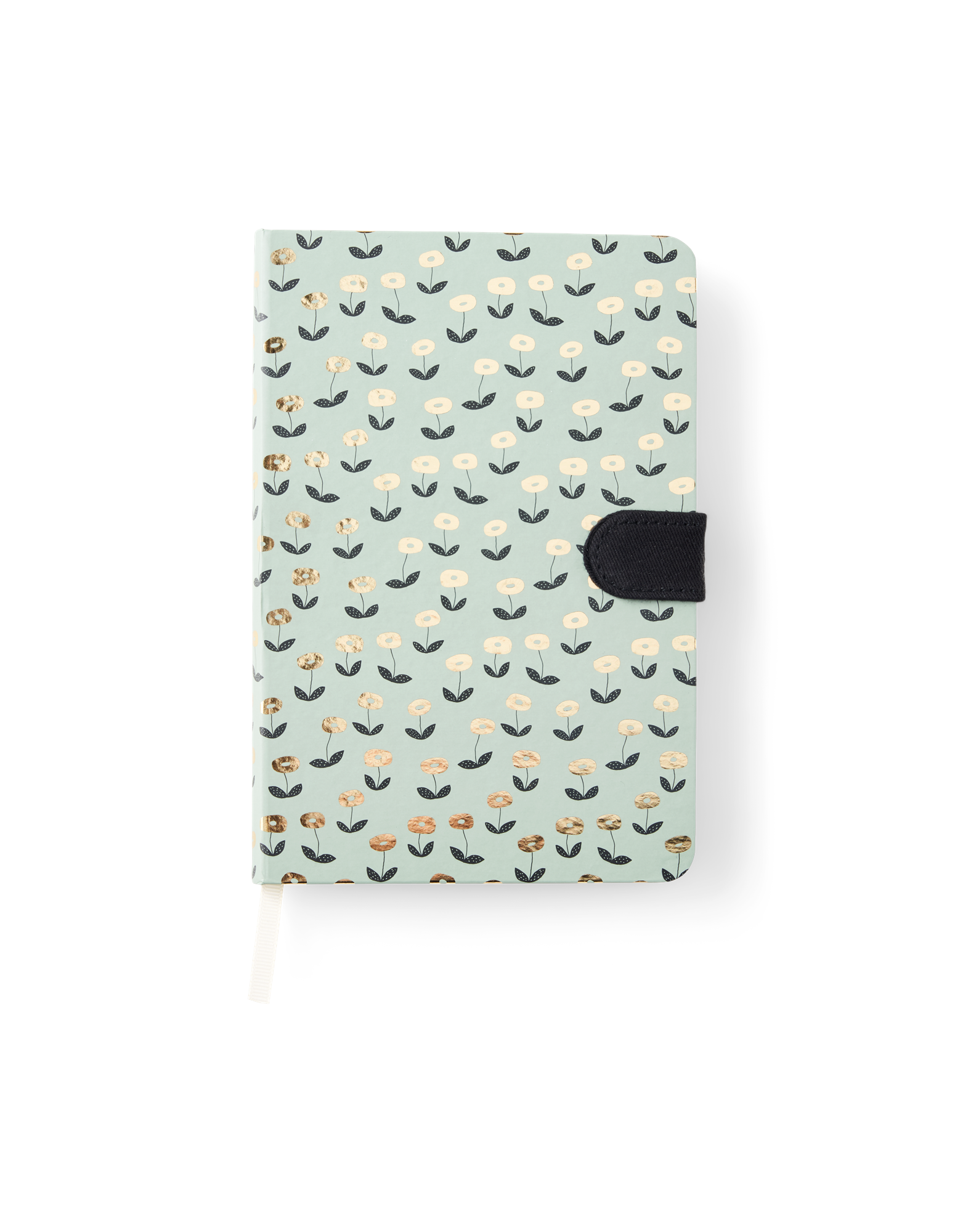 Notatbok med linjer | Papir. 12,5 x 2 x 19 cm. | Sage Green