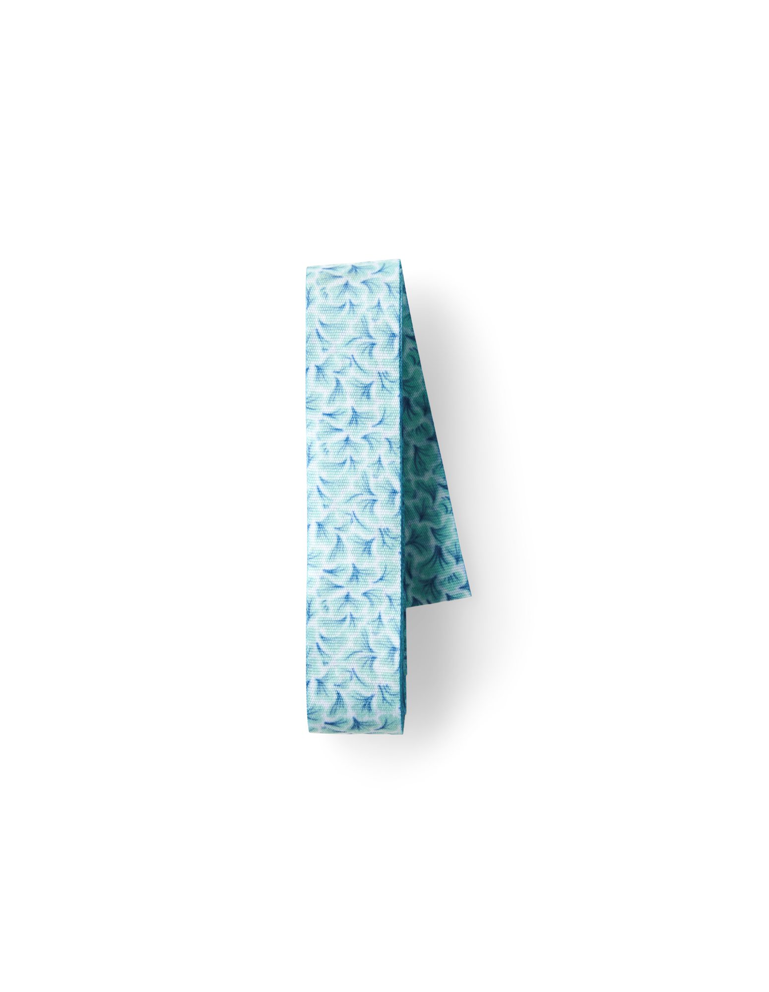 Ruban textile | Polyester. 300 x 1,9 cm. | Mint, Blue