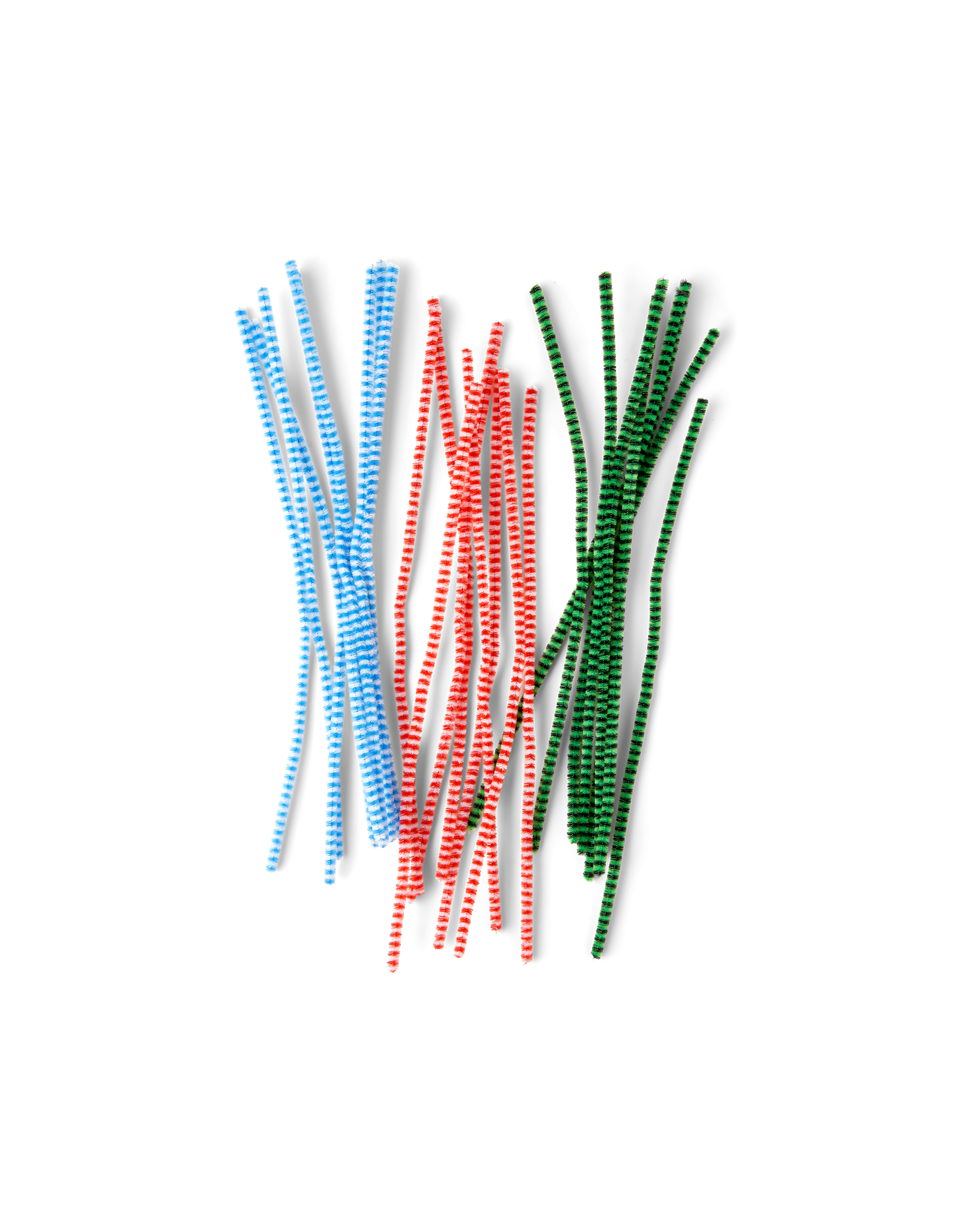 Cure-pipes | Polyester/métal. 30 cm. 3 couleurs. 24 pcs. | Multi