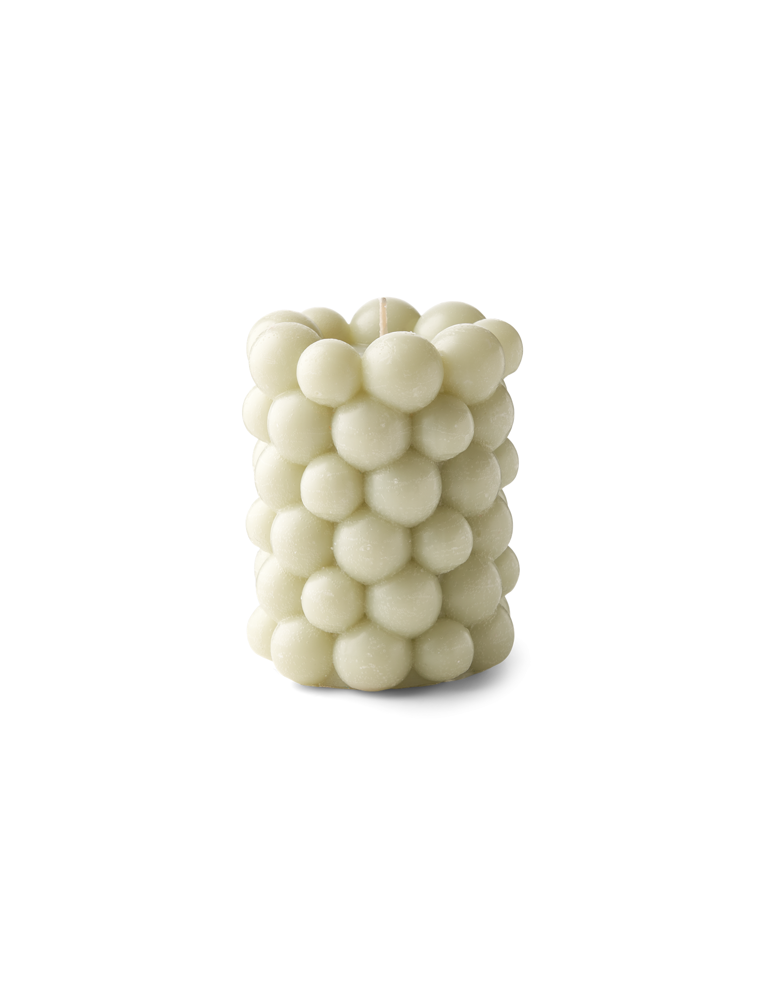 Bubble candle | Paraffin/stearin/rapeseed wax. 7 x 9 cm. | Dusty Green