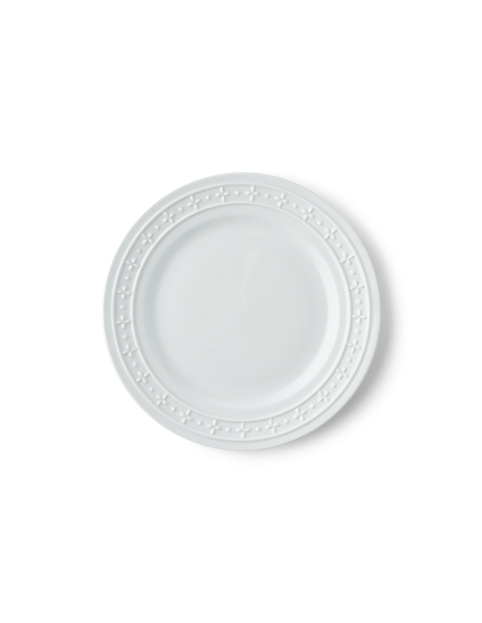 Assiette plate | Porcelaine. 19 cm. | White