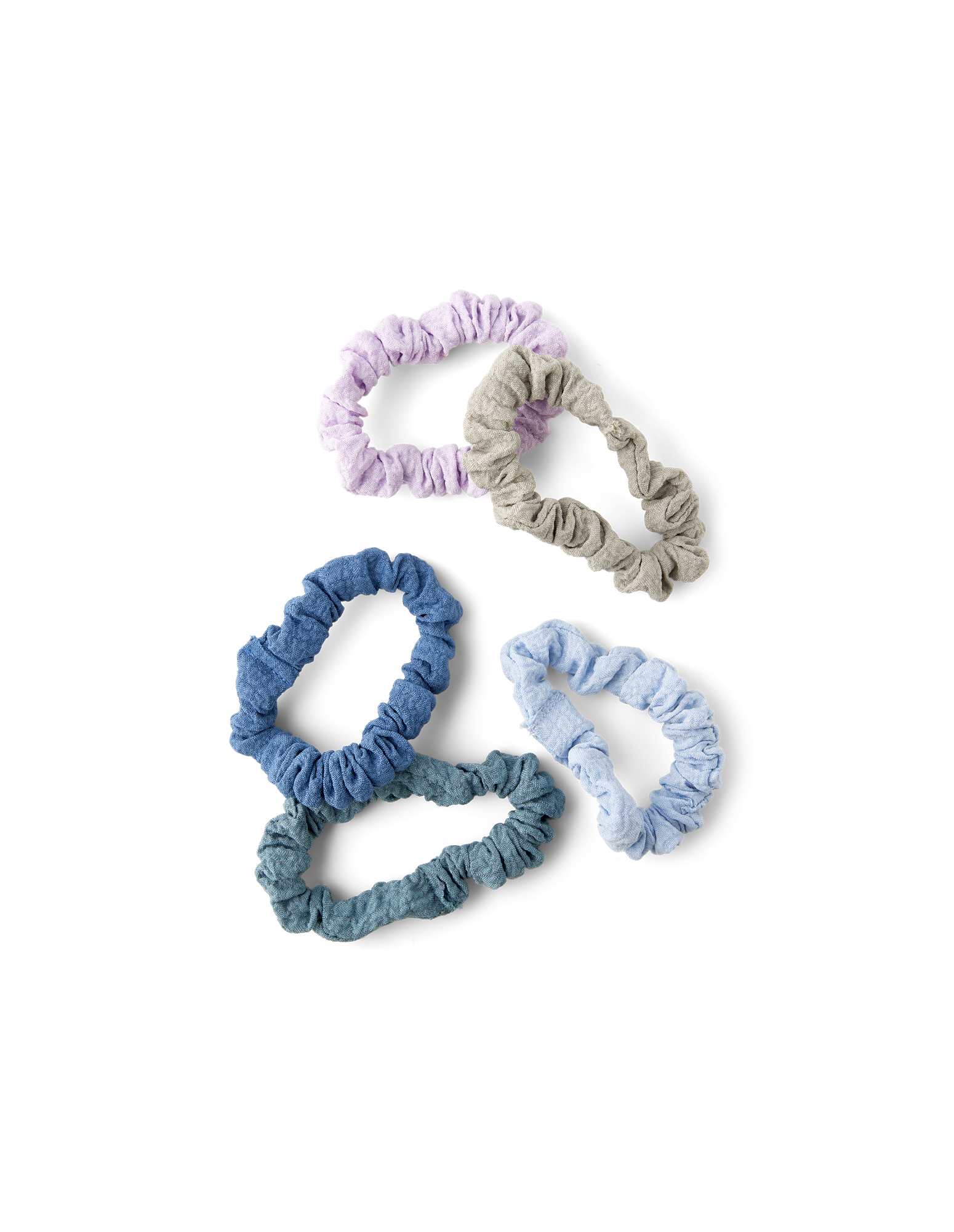 Scrunchies | Polyester. 5 stk. | Multi