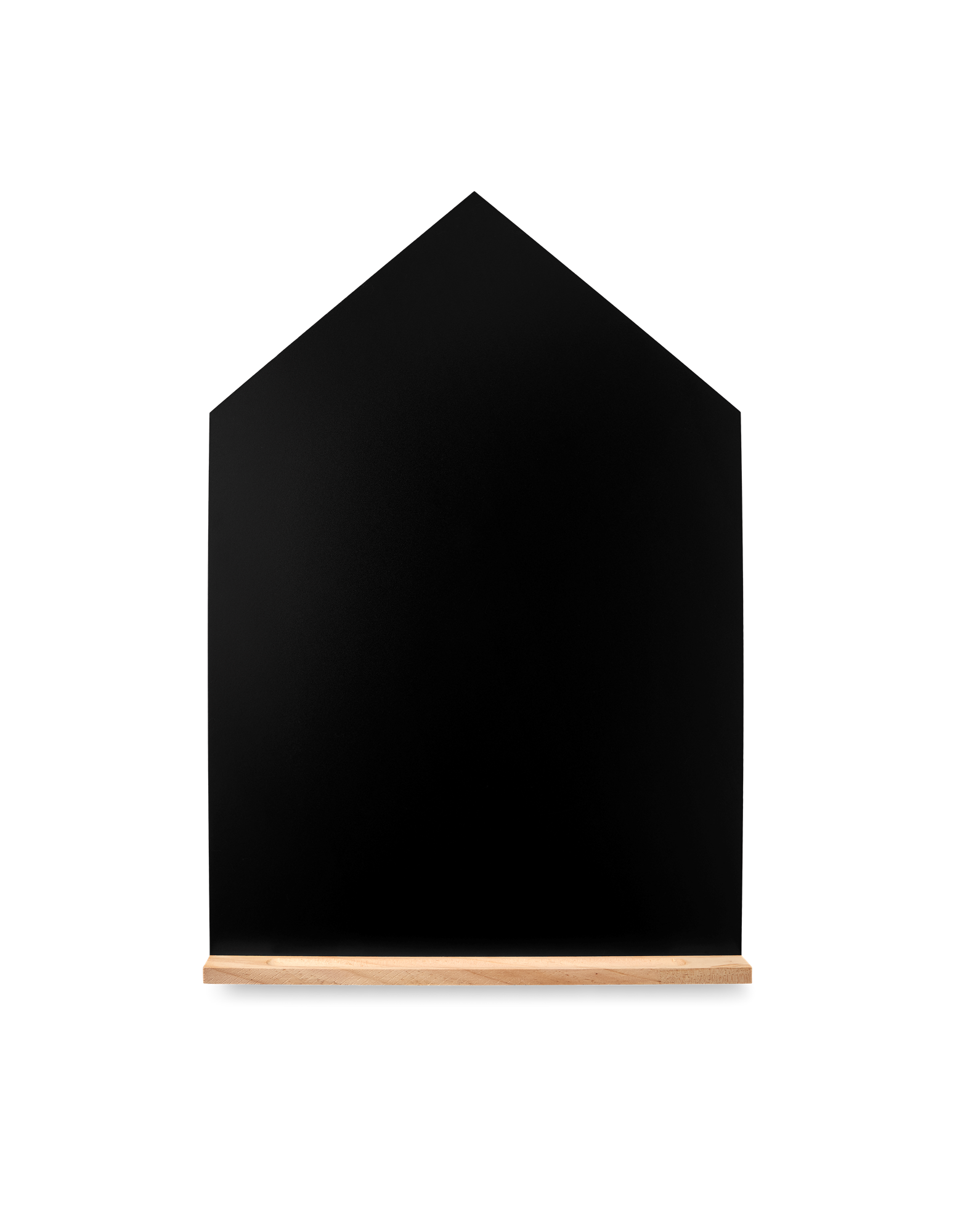 Tableau noir en forme de maison | MDF/bois de pin. | Black